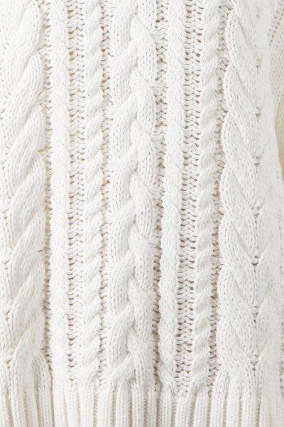 V2411 CHUNKY BRAID CABLE KNIT TURTLENECK SWEATER TOP – Miracle Sweater